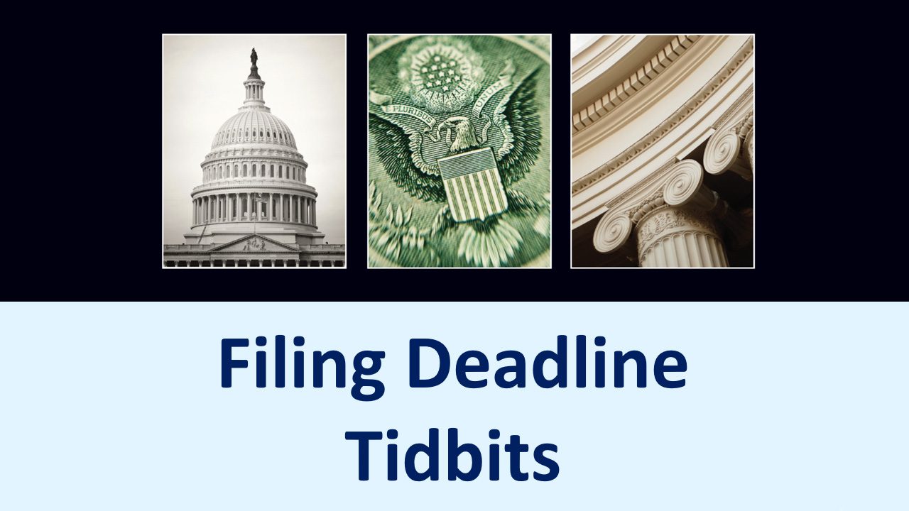 Filing Deadline Tidbits - U of I Tax School