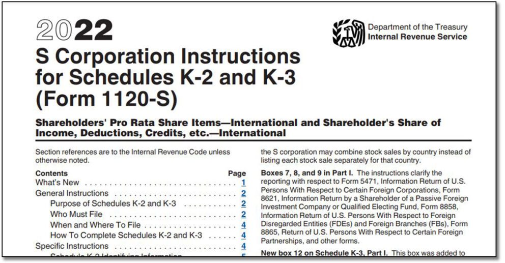 How To Implement Latest IRS Instructions for Schedules K-2 & K-3 - U of ...